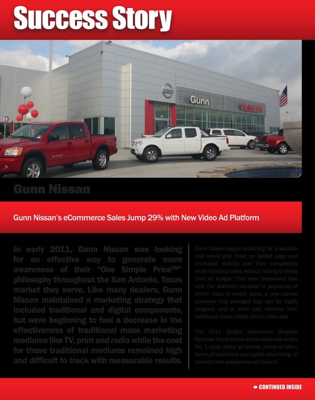 Car mercial-gunn nissan case study | PDF
