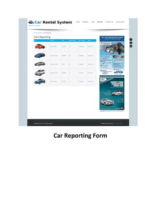 Car rental-system-project | PDF