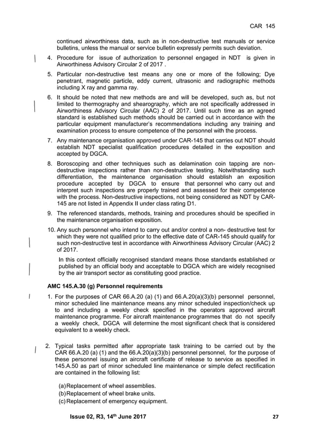 Car 145 issue 2, rev. 3 170614 | PDF | Air Travel | Travel Type