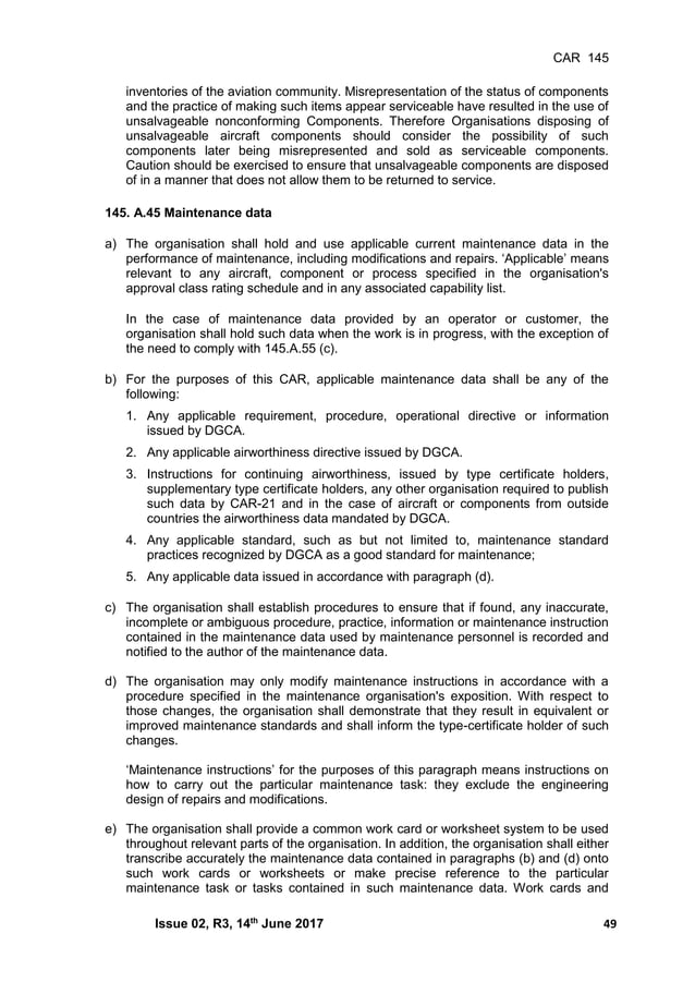 Car 145 issue 2, rev. 3 170614 | PDF | Air Travel | Travel Type