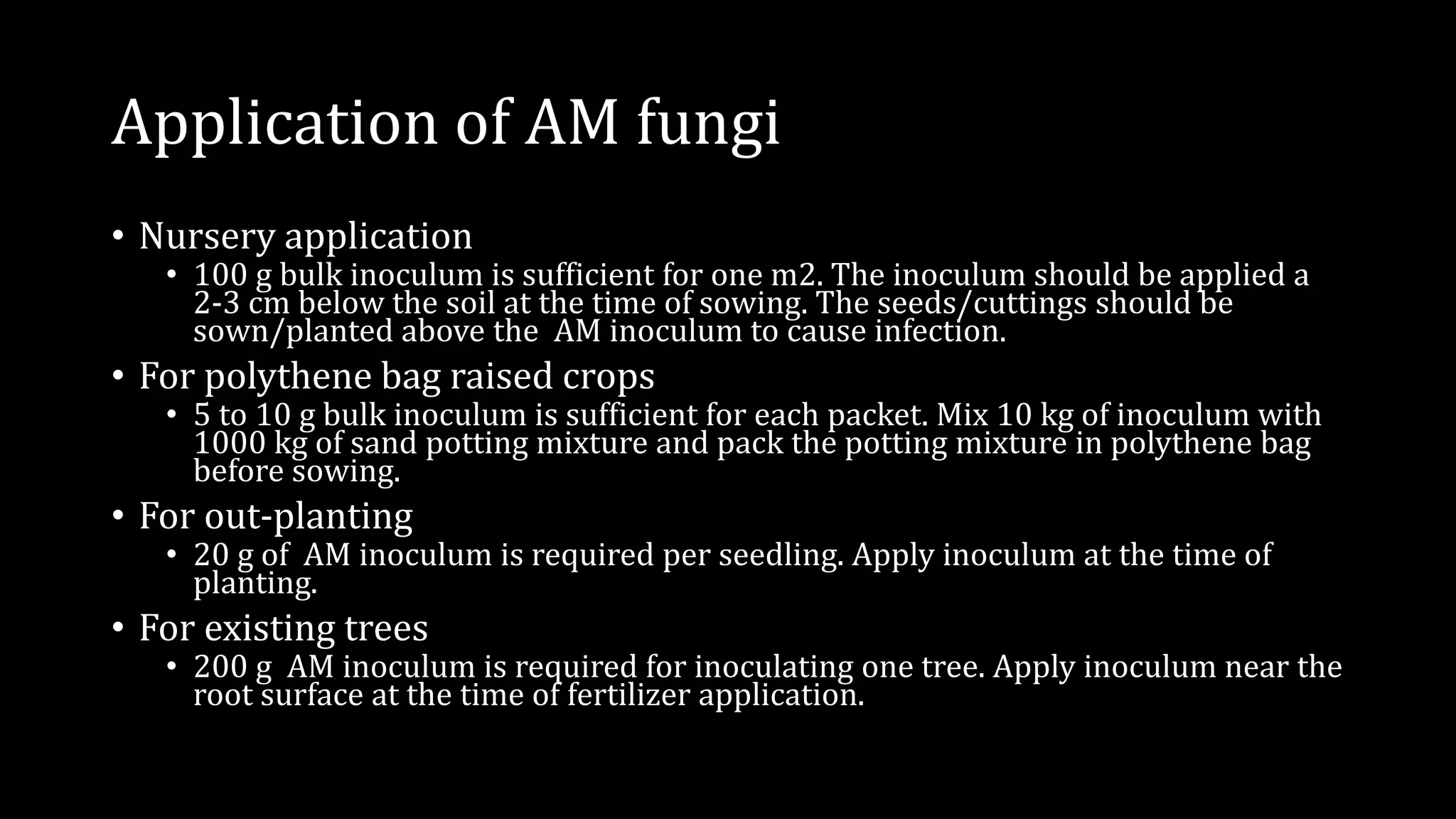 Mass Production of Arbuscular Mycorrhiza Fungi (AM Fungi) | (VAM Fungi ...