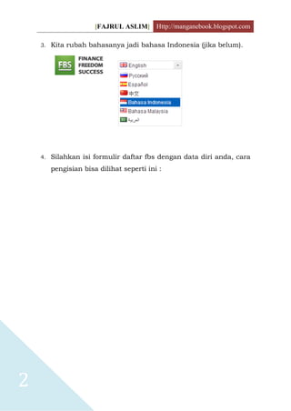 Cara daftar Forex di FBS.com