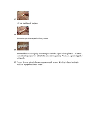 Cara cara membuat donut | DOCX