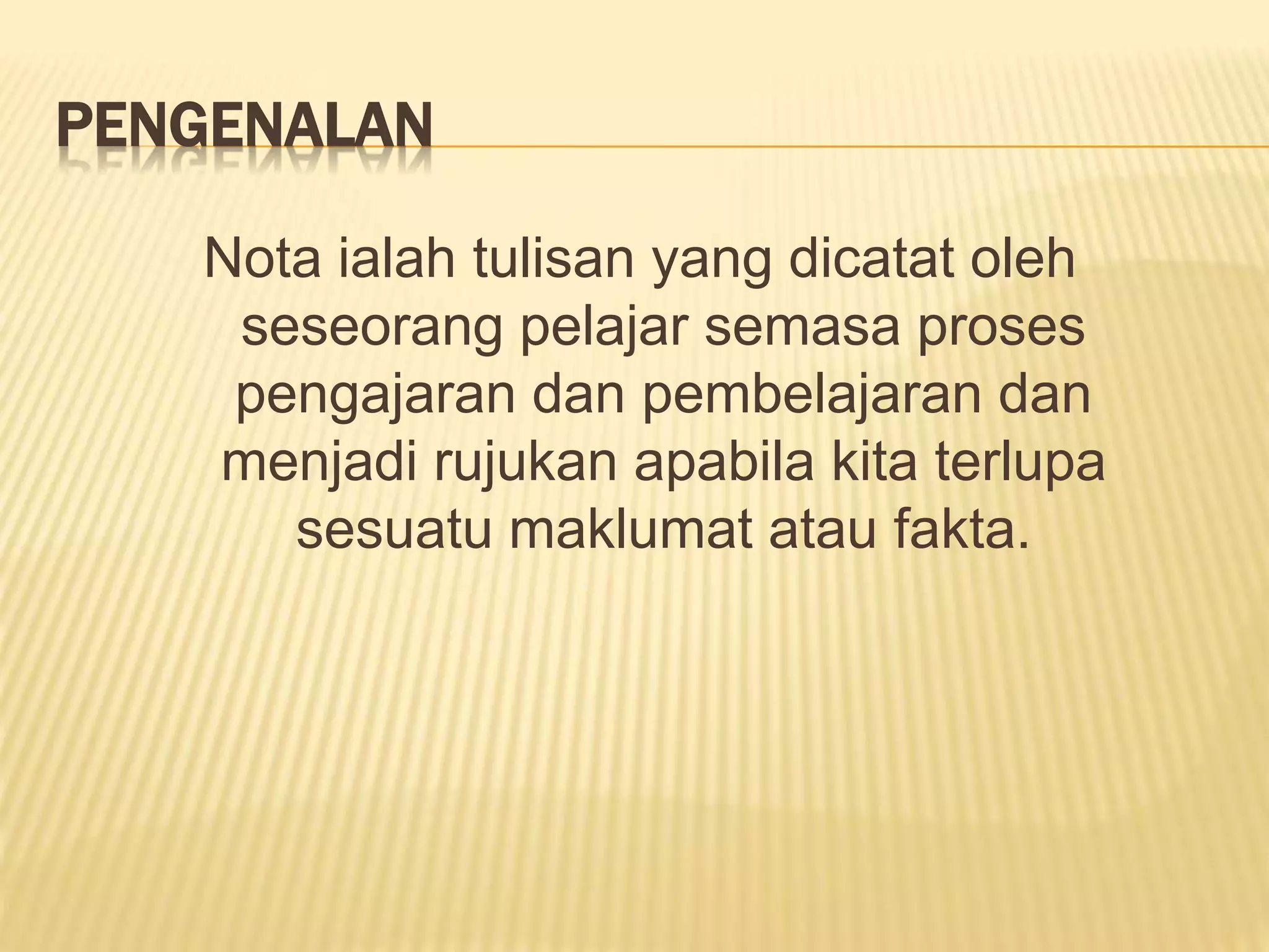 Kemahiran Membuat Nota | PPTX