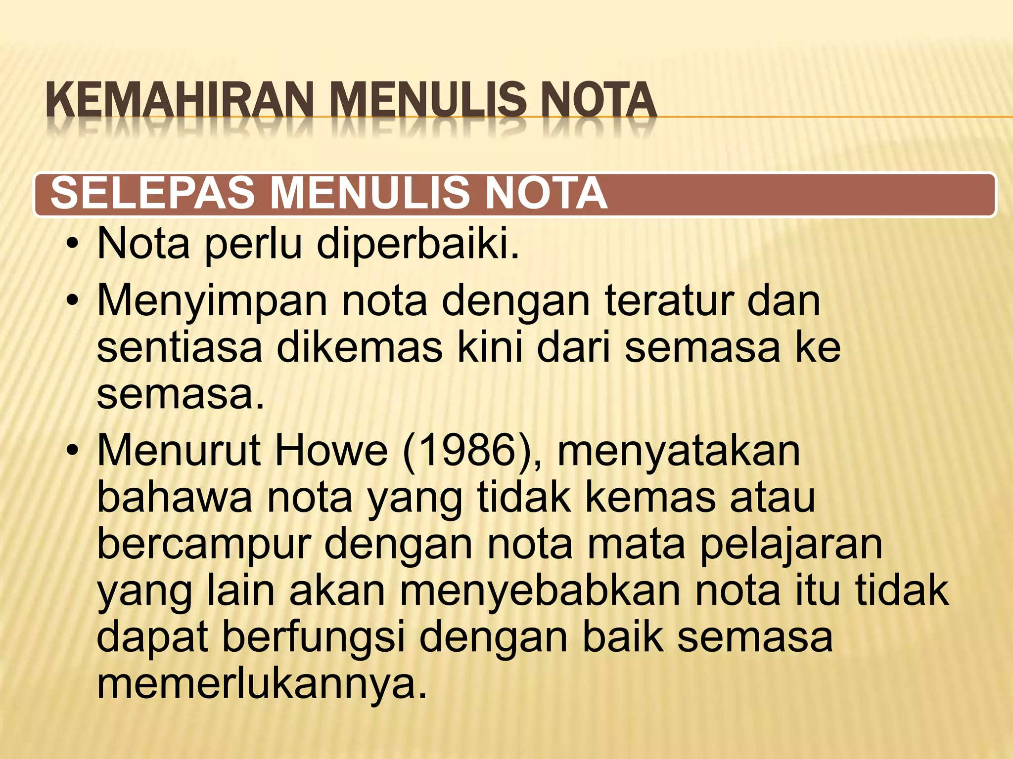 Kemahiran Membuat Nota | PPTX