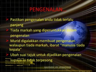 Cara cara membuat pengenalan | PPT
