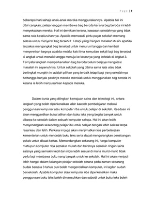 Cara cara mengatasi masalah beg berat | DOCX