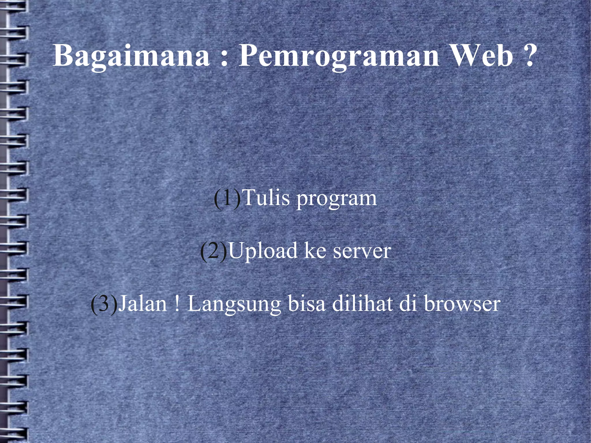 Cara Cepat Belajar Pemrograman Web | PDF