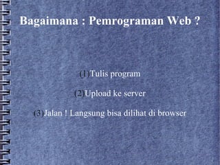 Cara Cepat Belajar Pemrograman Web | PDF