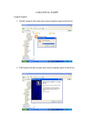 Cara instal-xampp | PDF