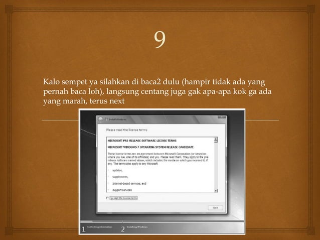 Cara instalasi-windows-7 | PPT