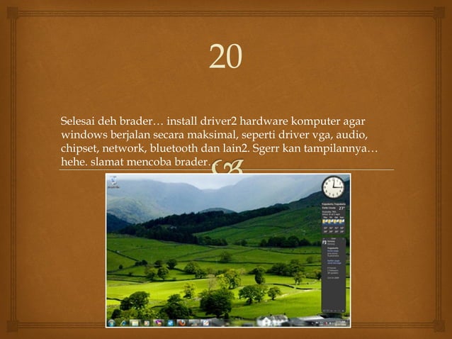 Cara instalasi-windows-7 | PPT
