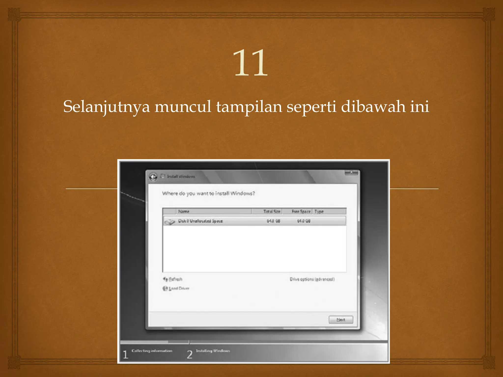 cara-instalasi-windows-7 kepada siswa SMK.ppt
