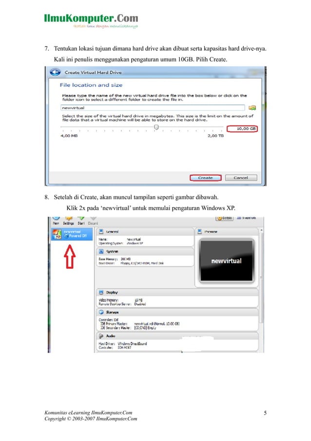 Cara instalasi-windows-xp-pada-vbox | PDF
