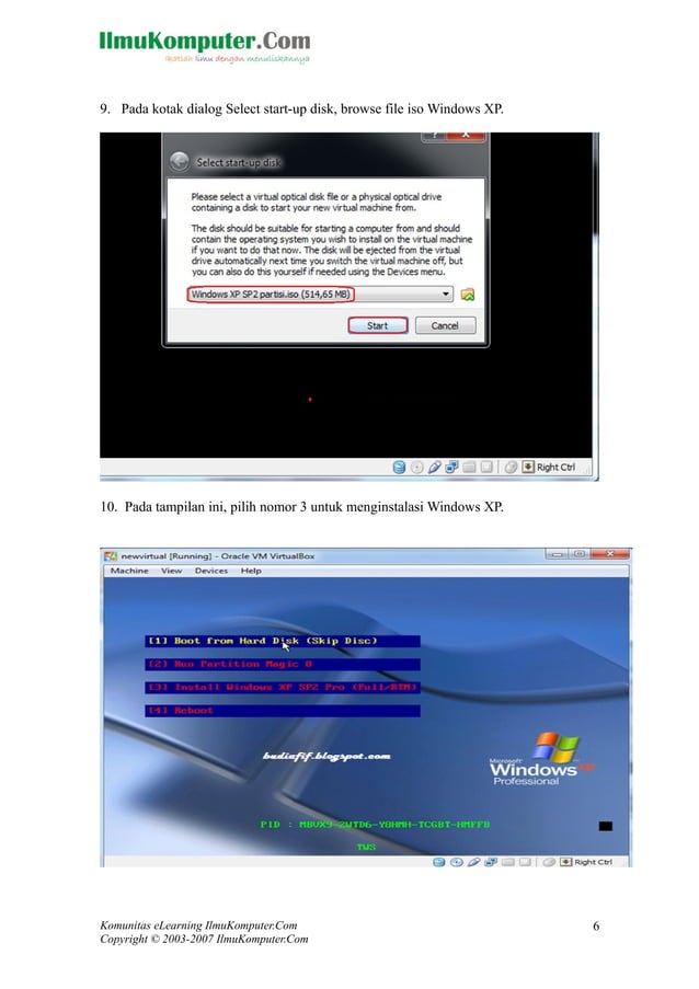 Cara instalasi-windows-xp-pada-vbox | PDF