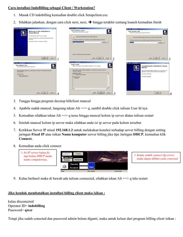 Cara Installasi Client | PDF