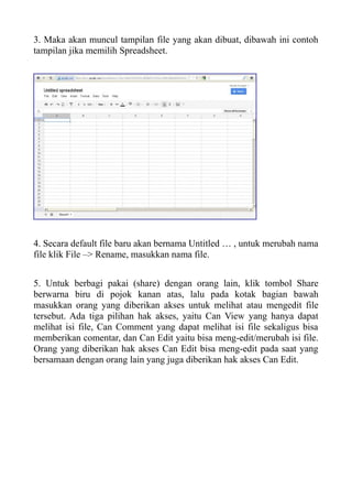 Cara membuat-file-spreadsheet-di-google-docs | PDF