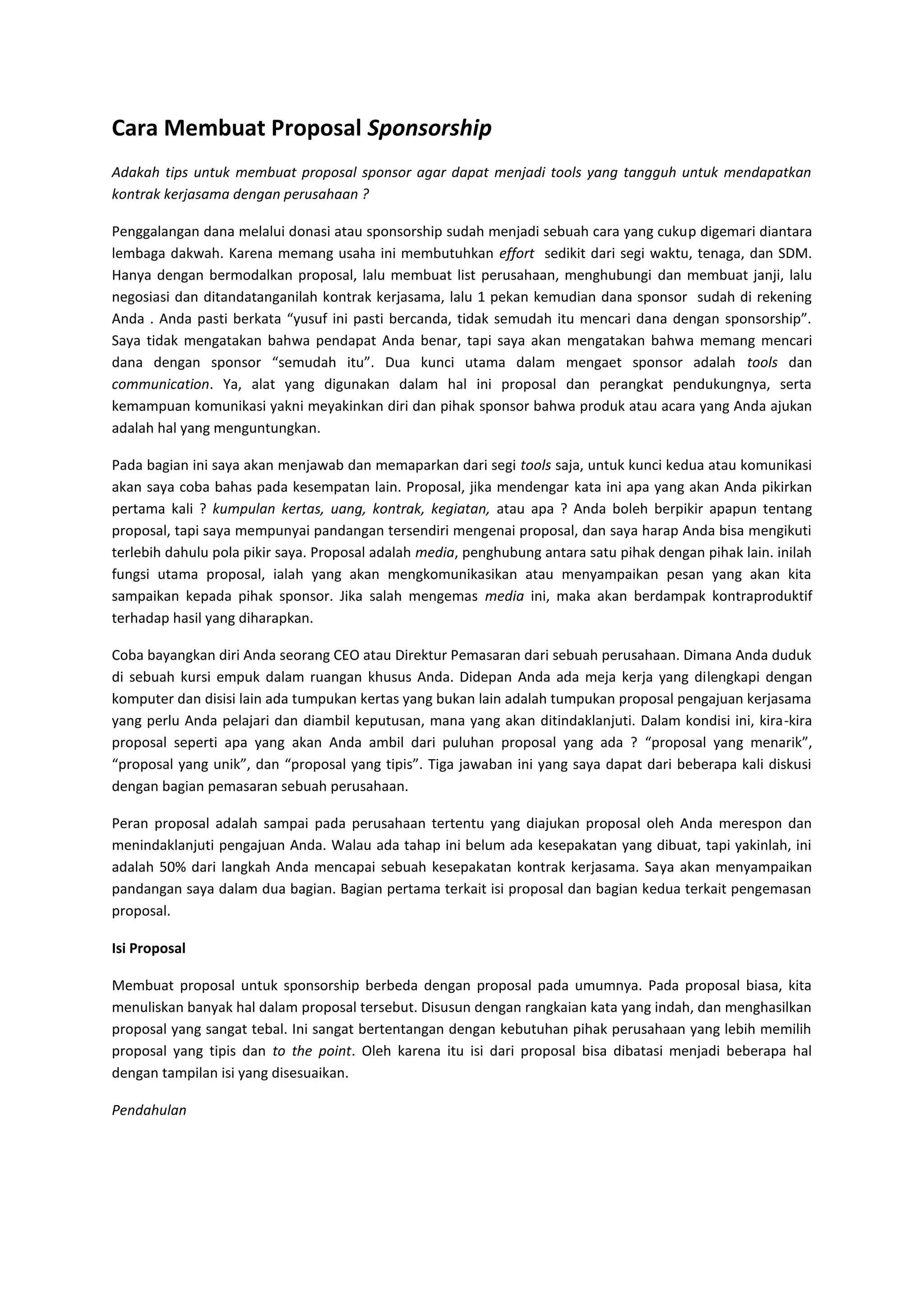 Cara membuat-proposal-sponsorship | DOC