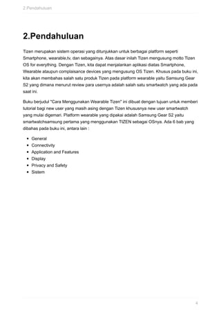 Panduan Penggunaan Perangkat Wearable Tizen | PDF