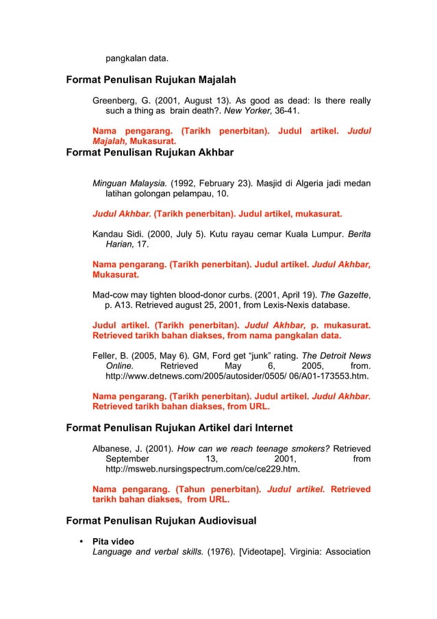 Cara penulisan-bibliografi (apa style) | PDF