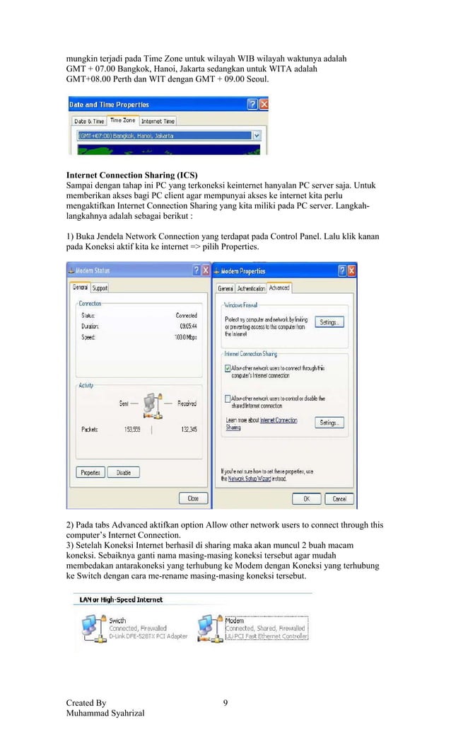 Cara setting-jaringan-warnet-cepat | PDF
