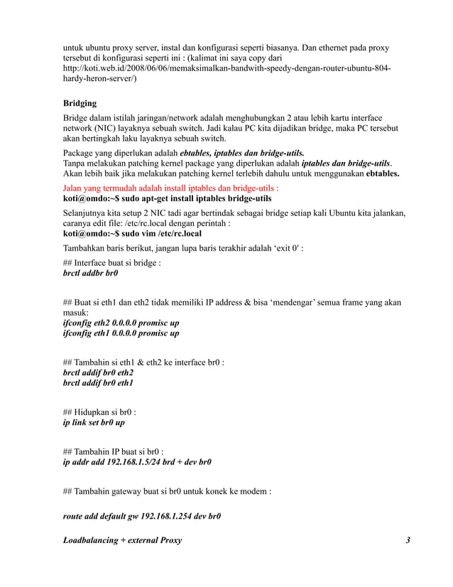 Load balancing mikrotik | PDF