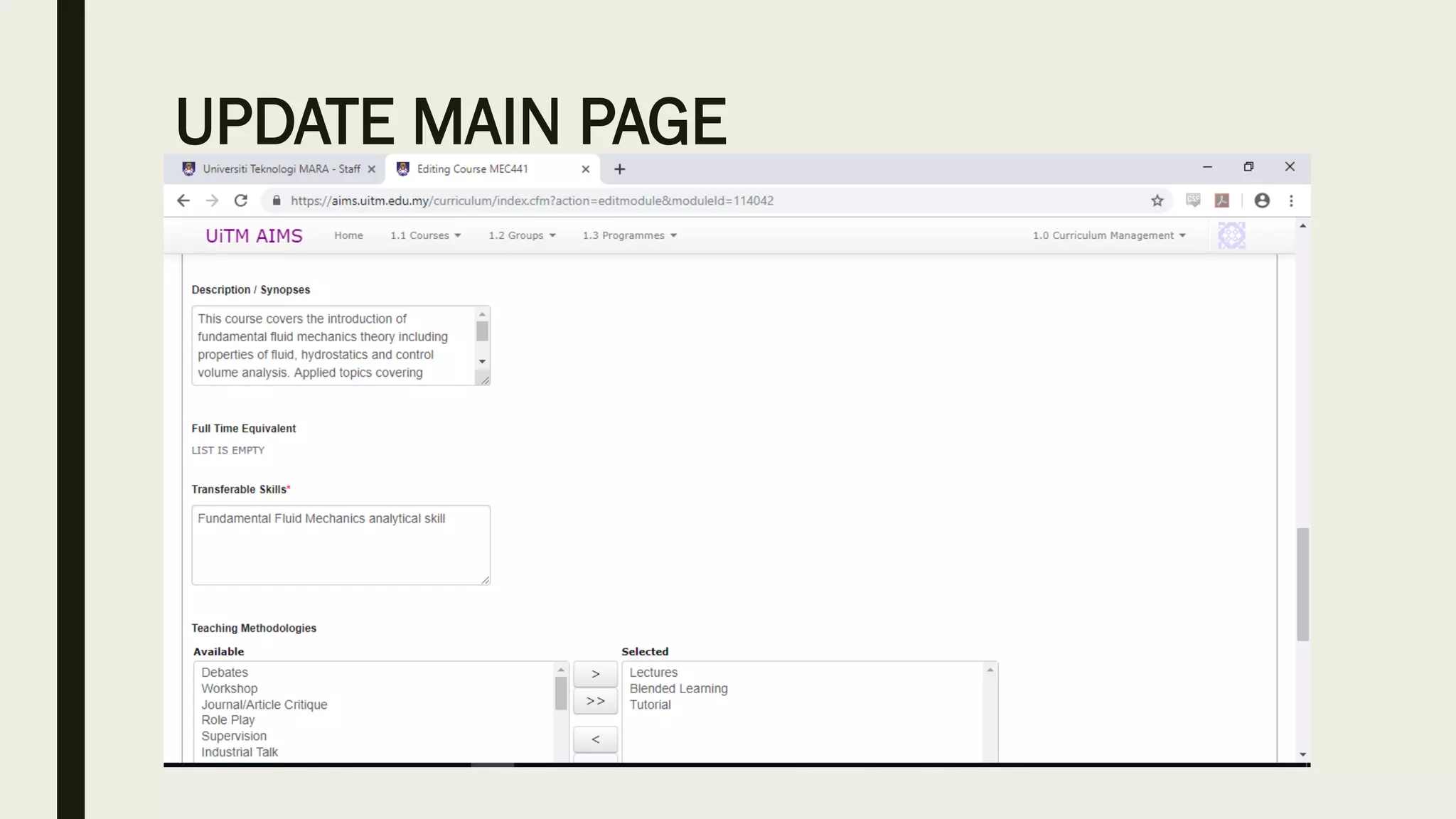 Cara2 kemaskini aims 21 may 2020 | PDF