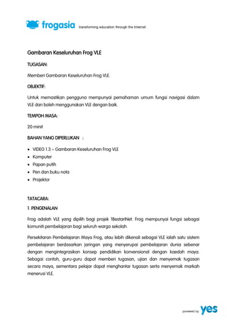 Cara2 penggunaan frog vle | PDF