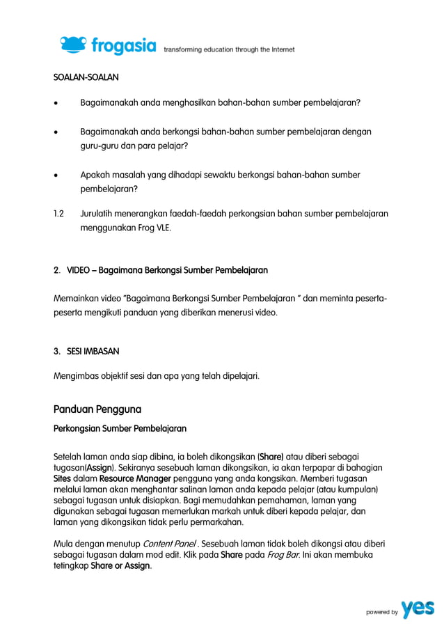 Cara2 penggunaan frog vle | PDF