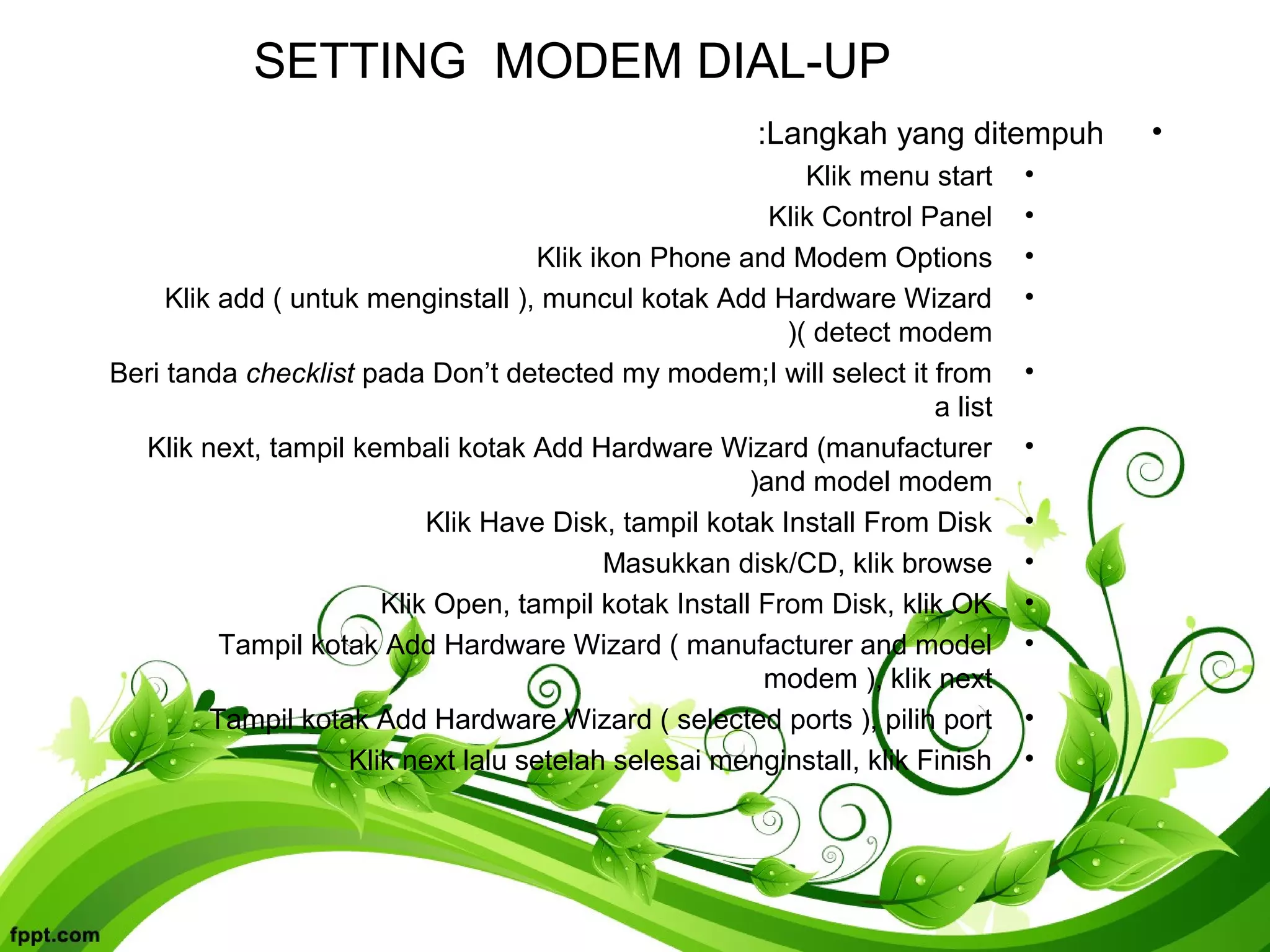 Cara akses internet | PPT