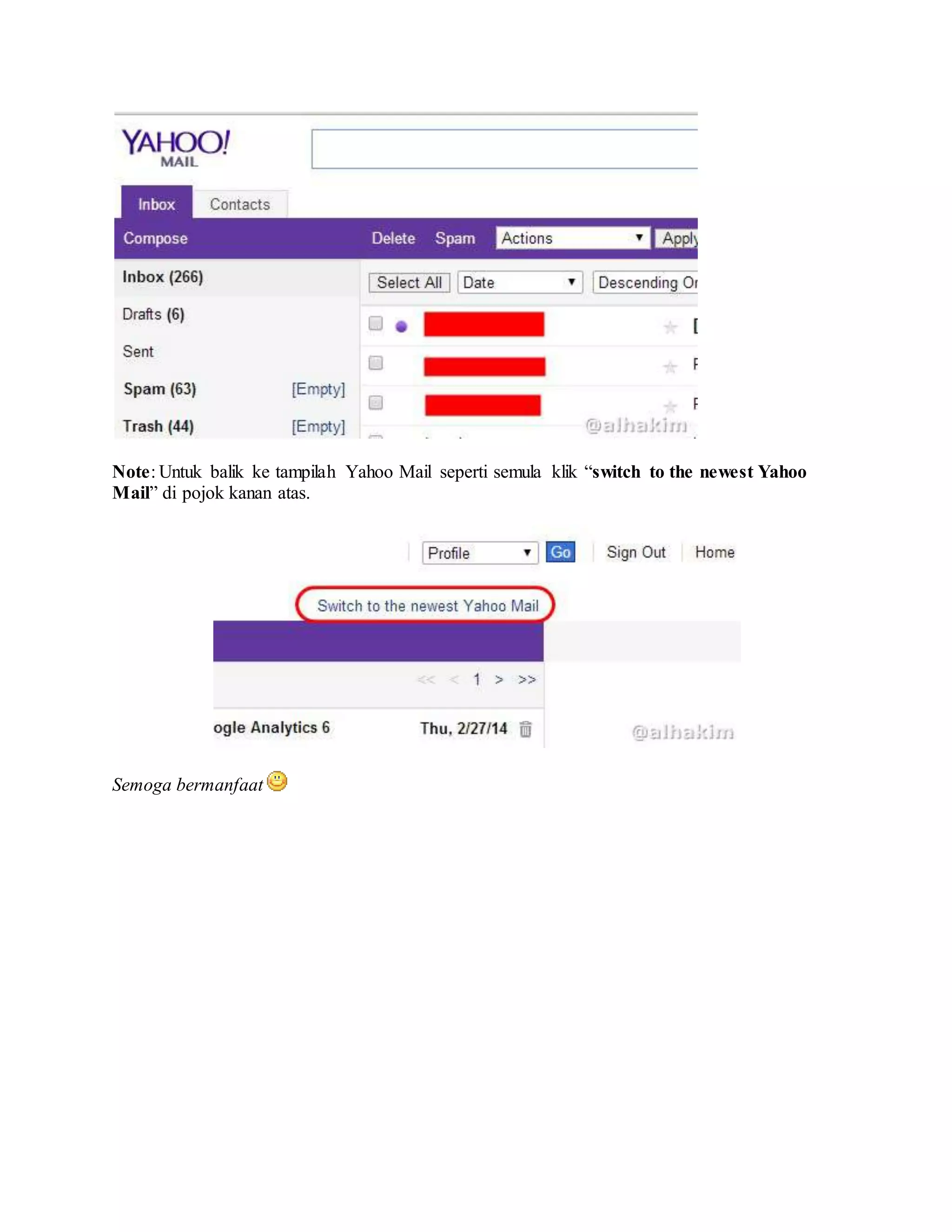 Cara balik ke yahoo mail | PDF | Free Download