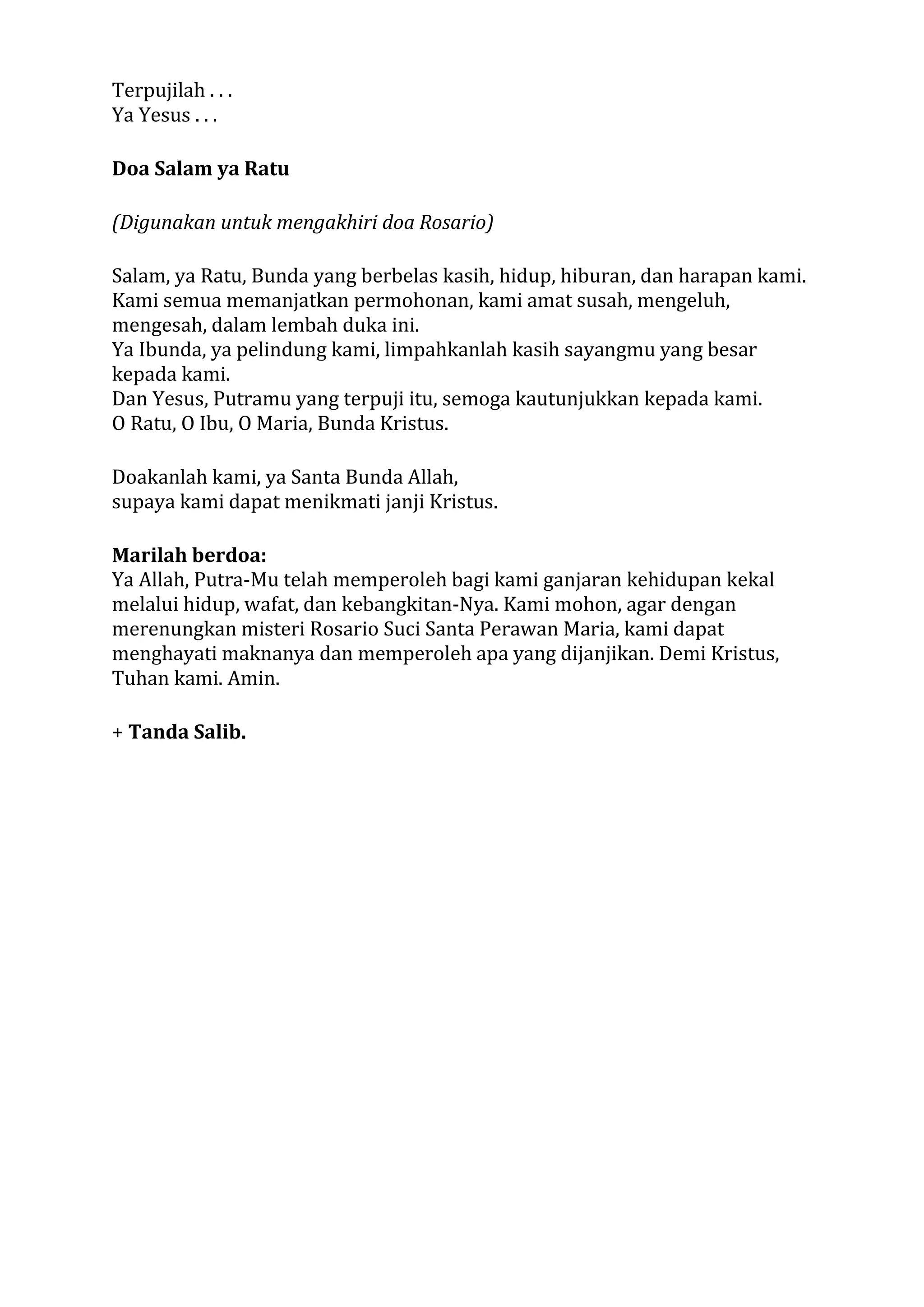 Berdoa Rosario Katolik sebuah panduan untuk pemula | PDF