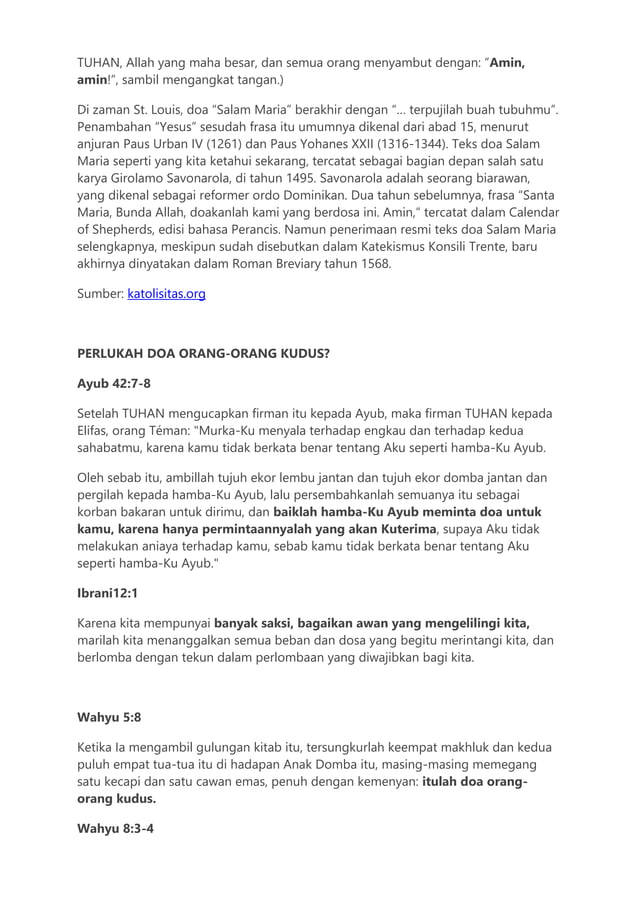 Berdoa Rosario Katolik sebuah panduan untuk pemula | PDF