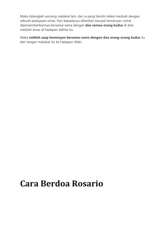 Berdoa Rosario Katolik sebuah panduan untuk pemula | PDF