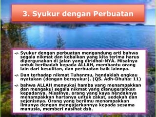 Cara bersyukur kepada allah | PPT