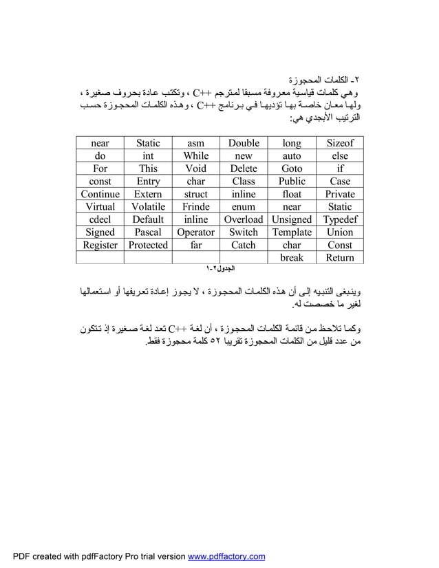 C++ arabic course | PDF