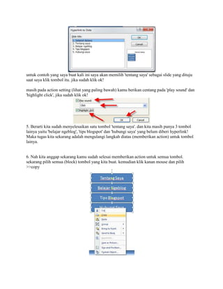 Cara buat hyperlink di powerpoint | DOCX