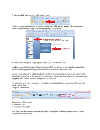Cara buat hyperlink di powerpoint | DOCX