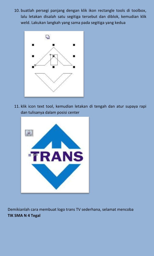 Cara buat logo trans tv | PDF