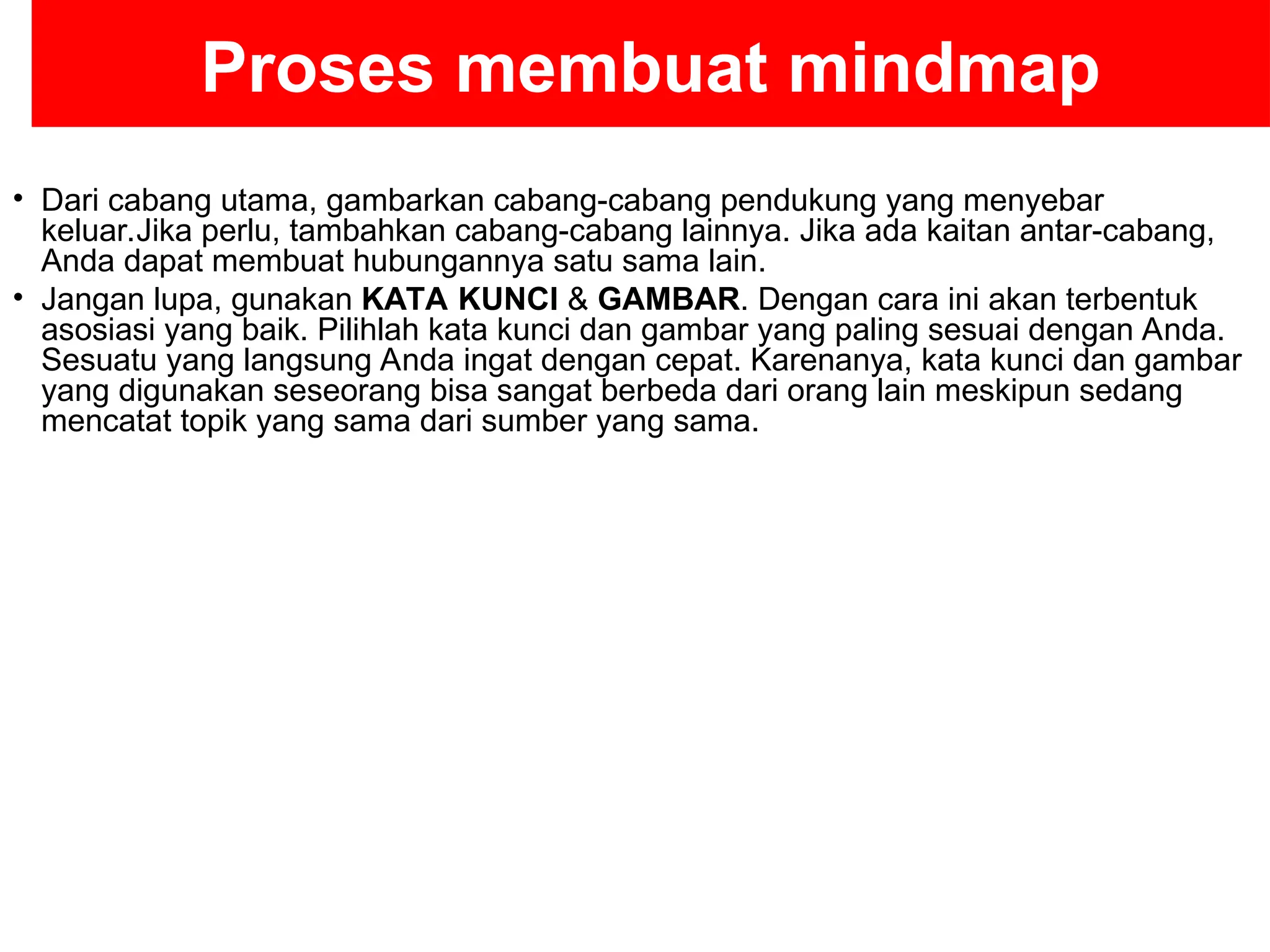Cara membuat mind map yang baik dan benar | PPT