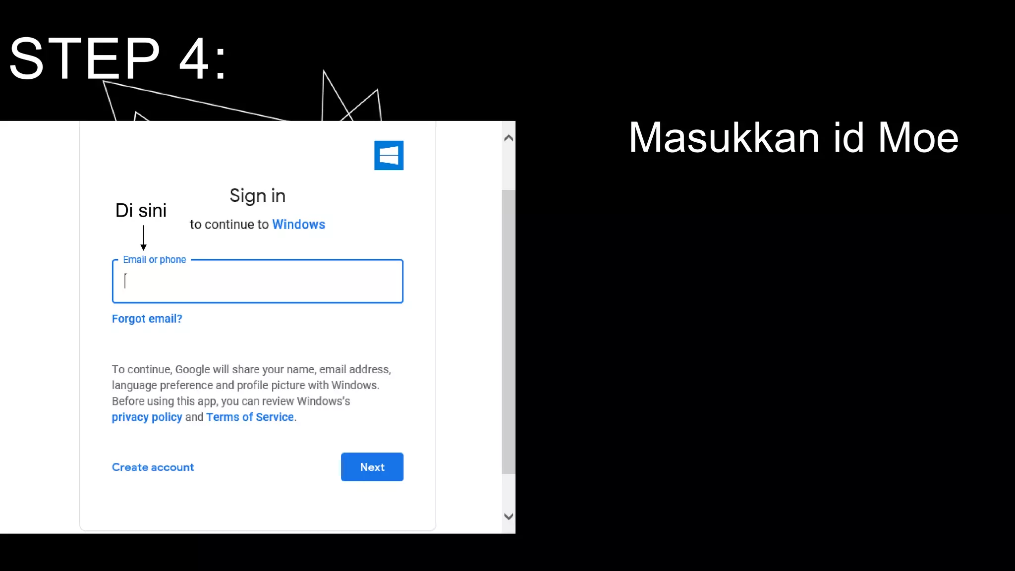 Cara-cara nak log in id moe | PPTX