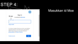 Cara-cara nak log in id moe | PPTX