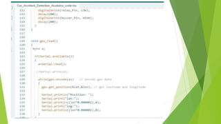 CAR ACCIDENT detection using IR SENSOR & | PPTX | Auto Navigation ...