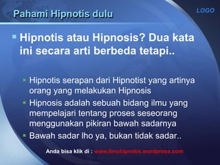 Cara cepat belajar hipnotis | PDF
