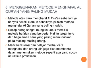 CARA CEPAT DAN MUDAH MENGHAFAL AL QURAN.pptx