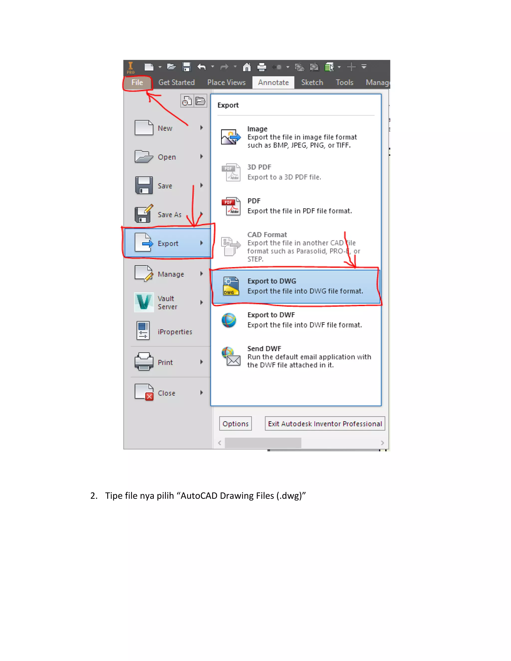 Cara convert gambar mesin dari autodesk inventor 2018 ke microsoft ...