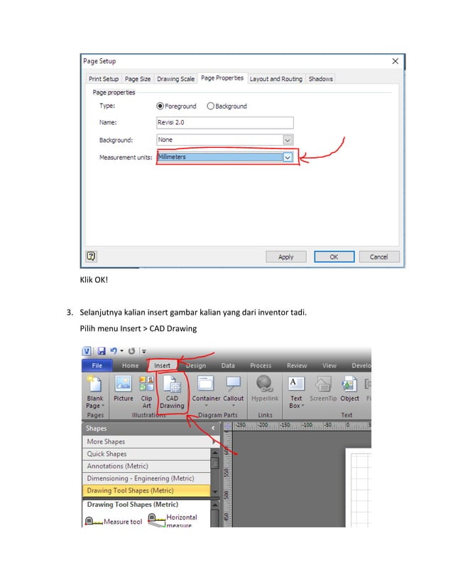 Cara convert gambar mesin dari autodesk inventor 2018 ke microsoft ...