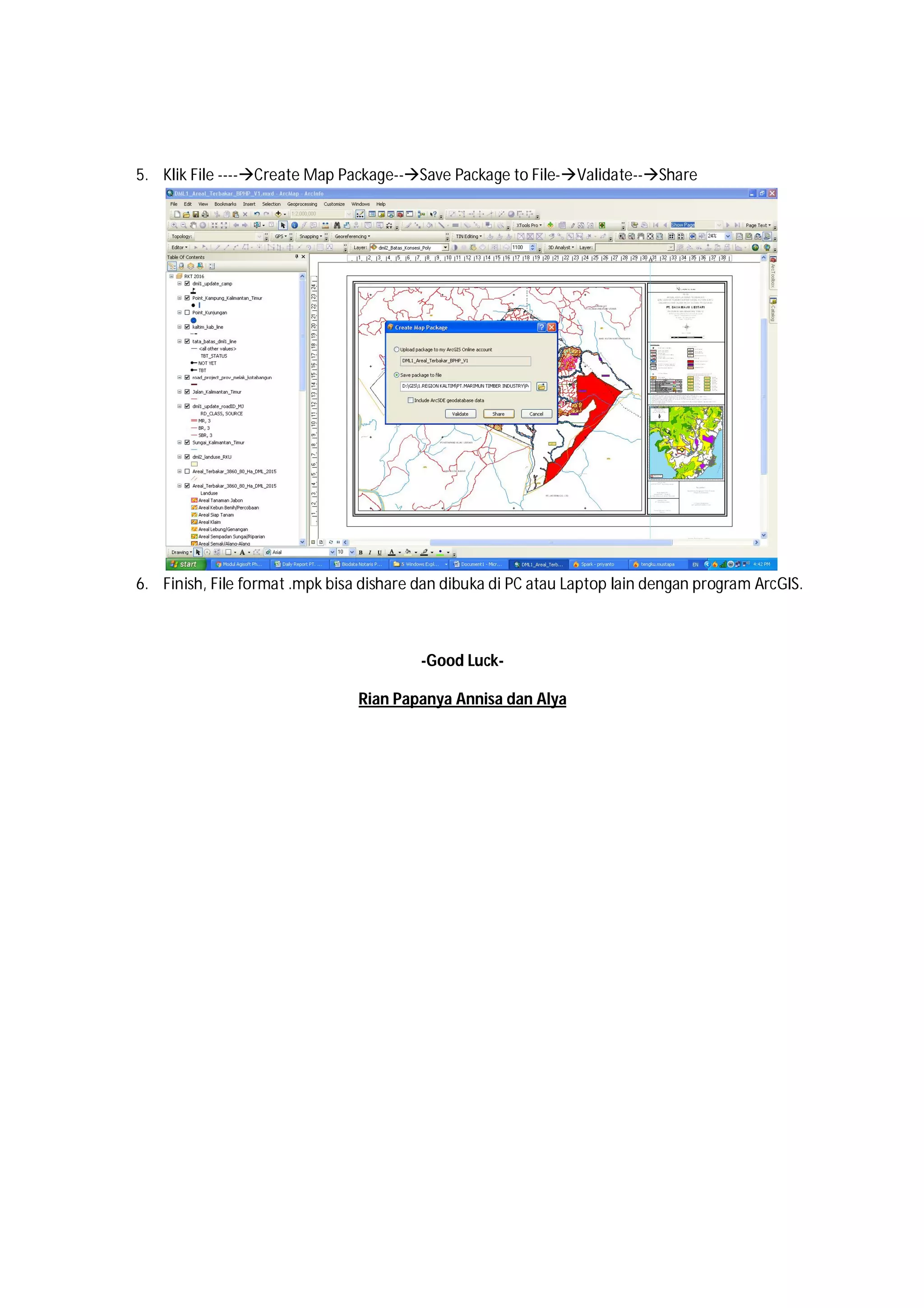 Cara create map package pada arcgis 10.0 | PDF