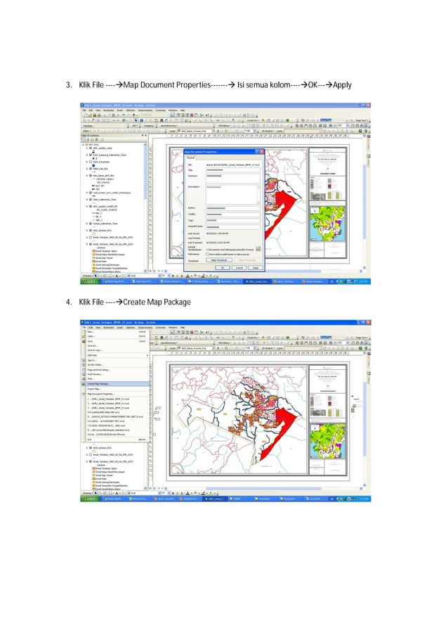 Cara create map package pada arcgis 10.0 | PDF