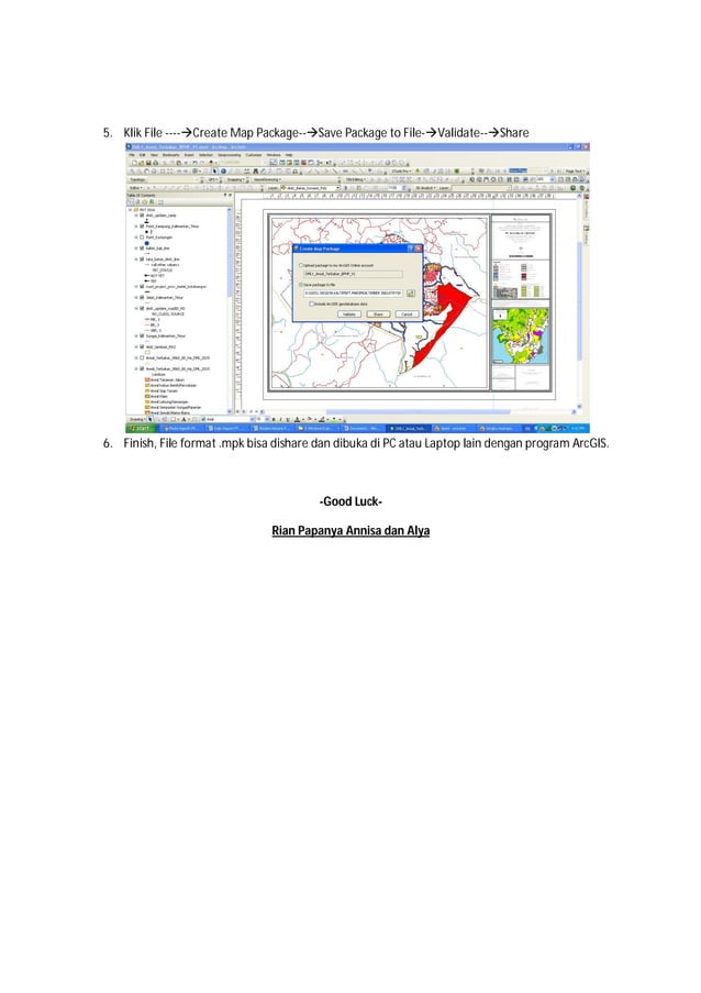 Cara create map package pada arcgis 10.0 | PDF